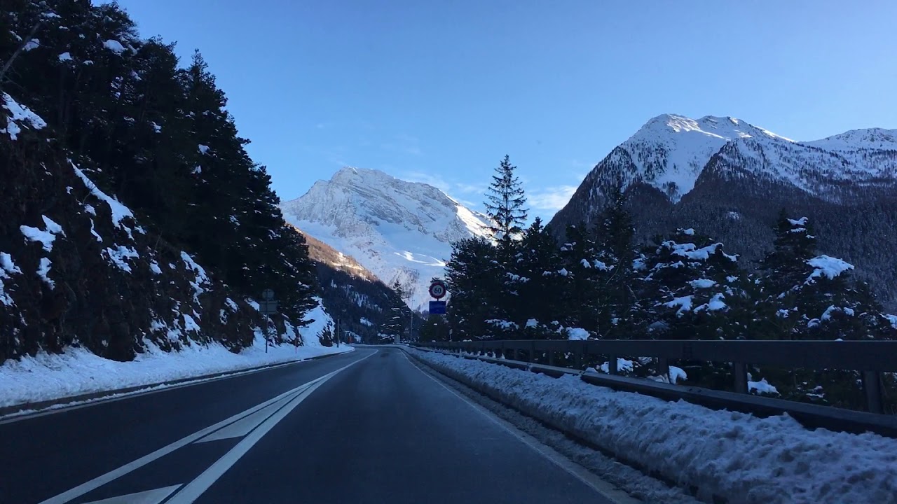 Switzerland driving through Simplon Pass to Italy 1 - YouTube