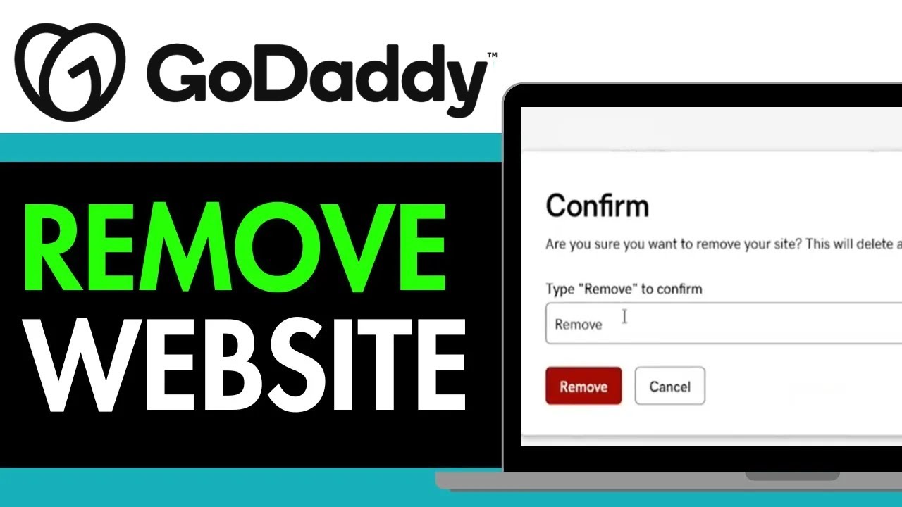 How To Remove Website from GoDaddy Domain (RIGHT WAY) - YouTube