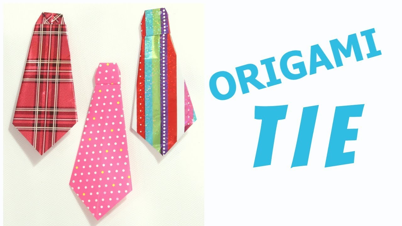 ORIGAMI TIE | PAPER TIE | CREATIVE MOM TANU | EASY ORIGAMI |KIDS CRAFT ...