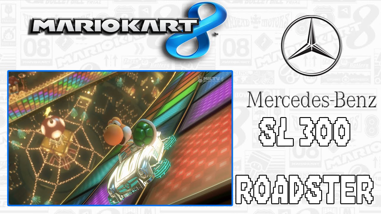 Mario Kart 8 Mercedes-Benz DLC (Orange Yoshi, 300 SL Roadster, GLA ...
