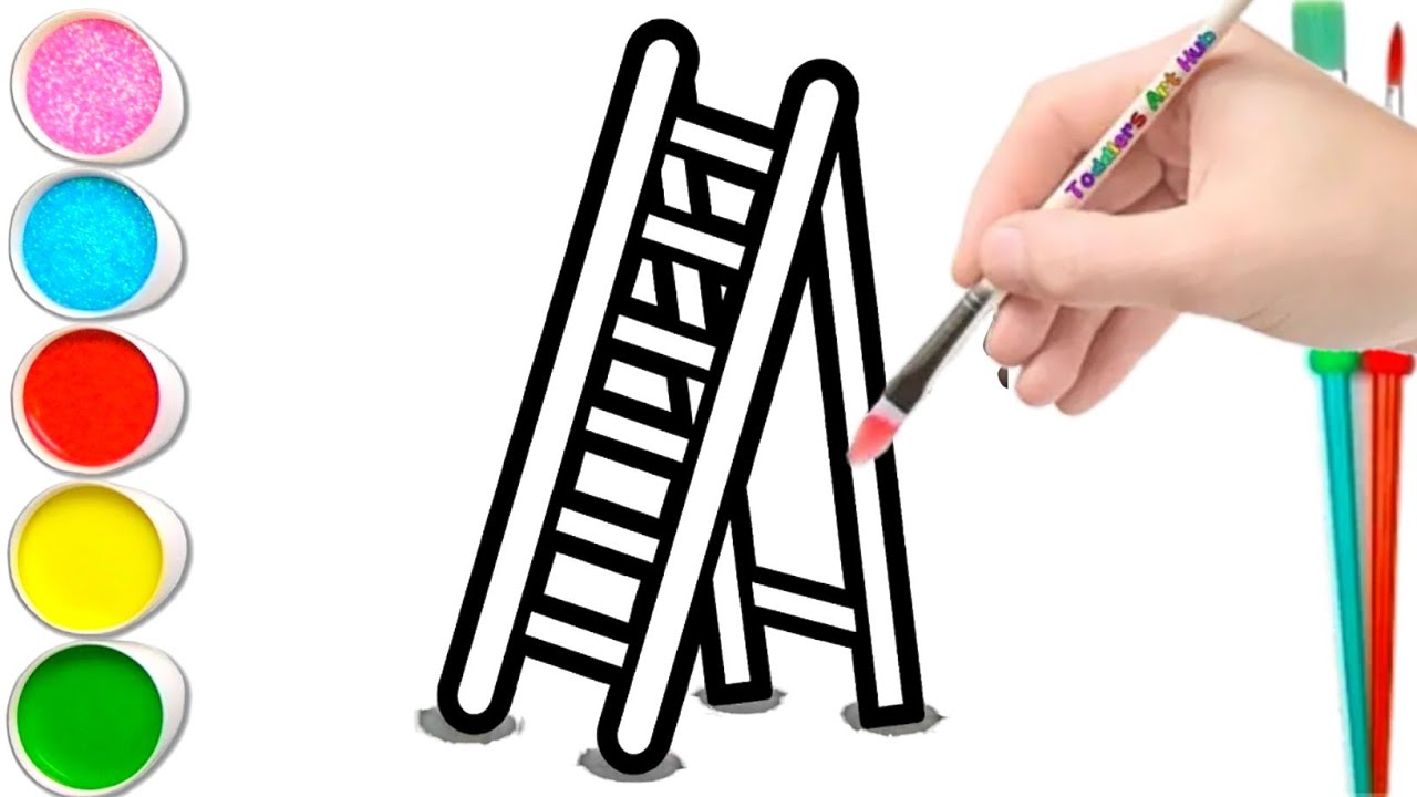 How to draw a Ladder for kids - YouTube