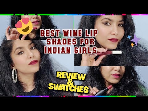 Best Wine Lip Shades for Indian girls | Maroon Berry Lipsticks | Budget ...