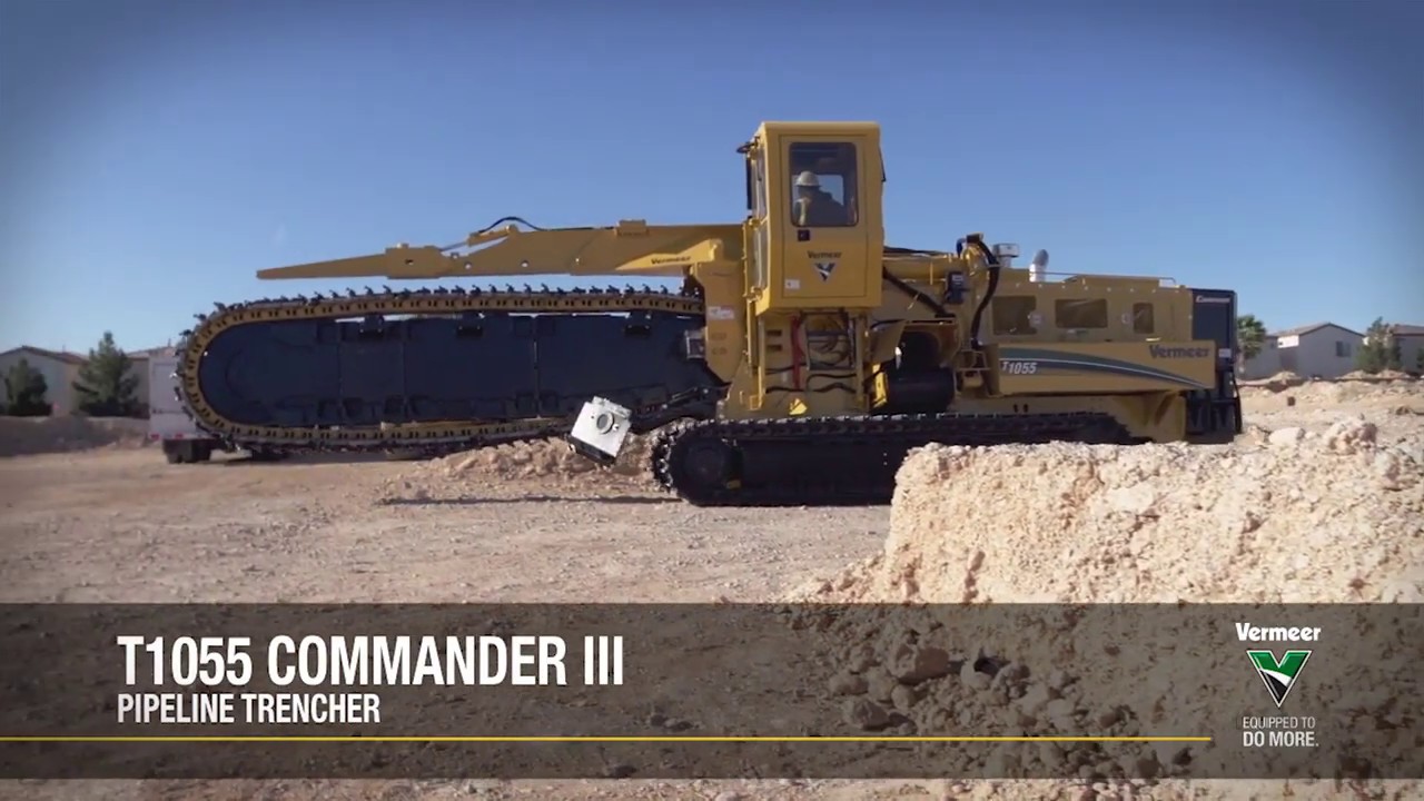 Zanjadora Vermeer T1055 en acción | VE GROUP - YouTube