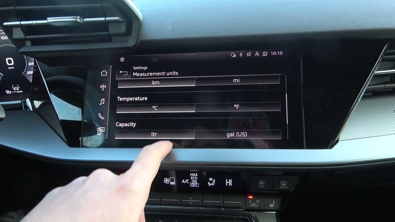 How To Change Distance Units In Audi A3 8Y Sportback 2020 Now How To Change Distance Units In Audi A3 8Y Sportback 2020 Now