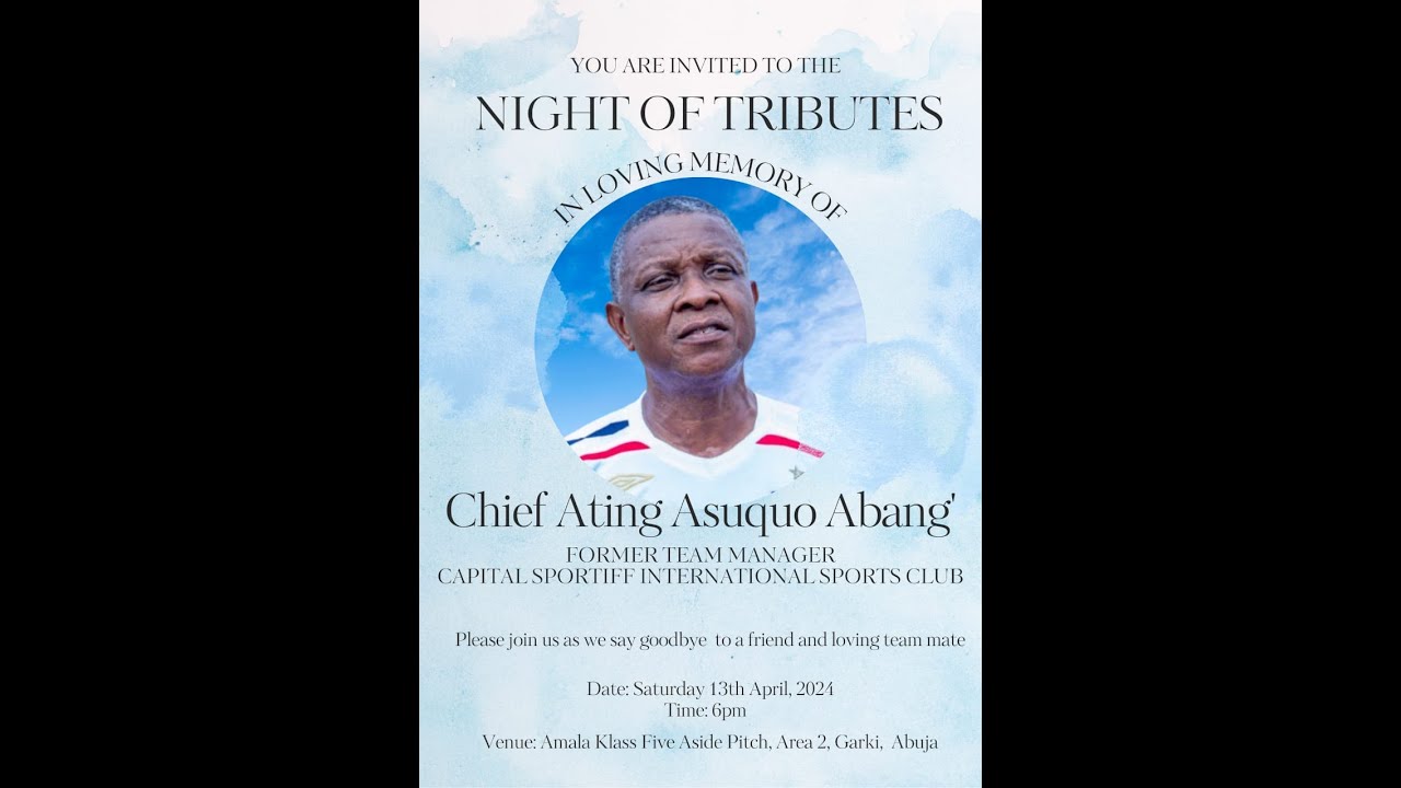 NIGHT OF TRIBUTES IN MEMORY OF CHIEF ABANG OKON ATING - YouTube