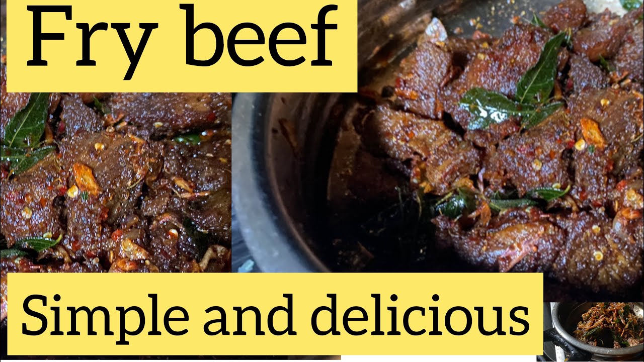 Beef fry recipe/Srilanka style beef fry / simple recipe and delicious ...