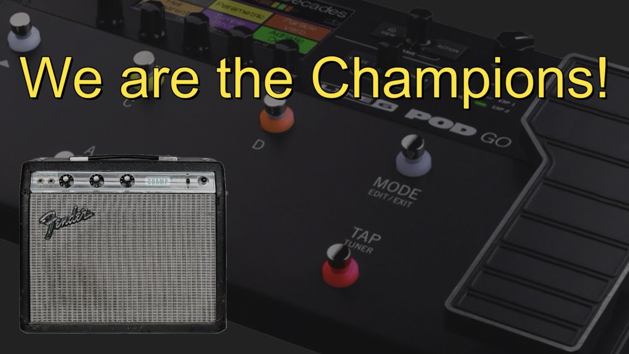 The ULTIMATE Fender Champ Tone On The Line 6 POD GO! - YouTube