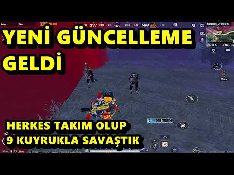 YENİ GÜNCELLEME GELDİİİ ! HERKES TAKIM OLUP 9 KUYRUKLA SAVAŞTIK ! BATUR GAME SOLO SQUAD PUBG MOBİLE