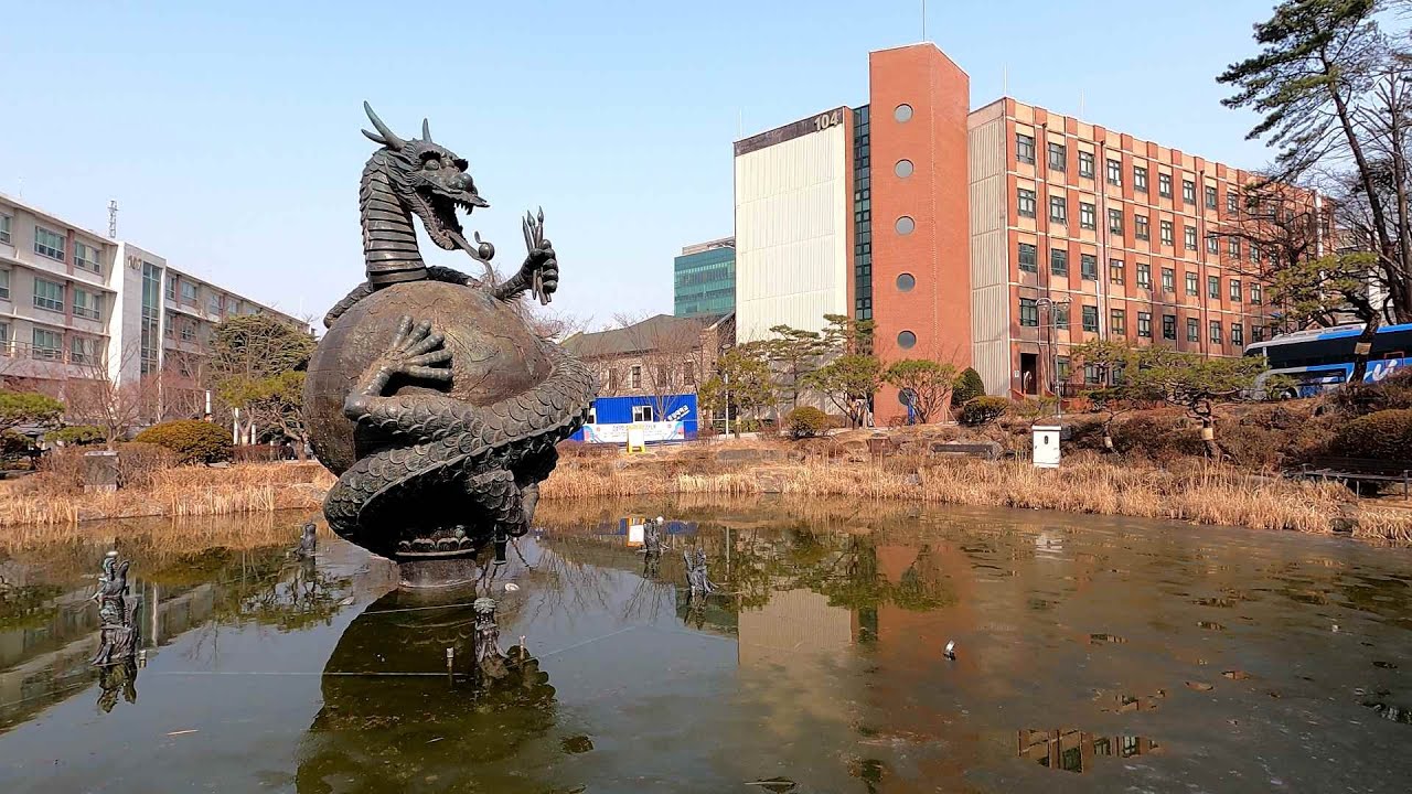 【4K】 Walking around the campus of Chung-ang Univ. in Seoul, Korea 중앙대학교 ...
