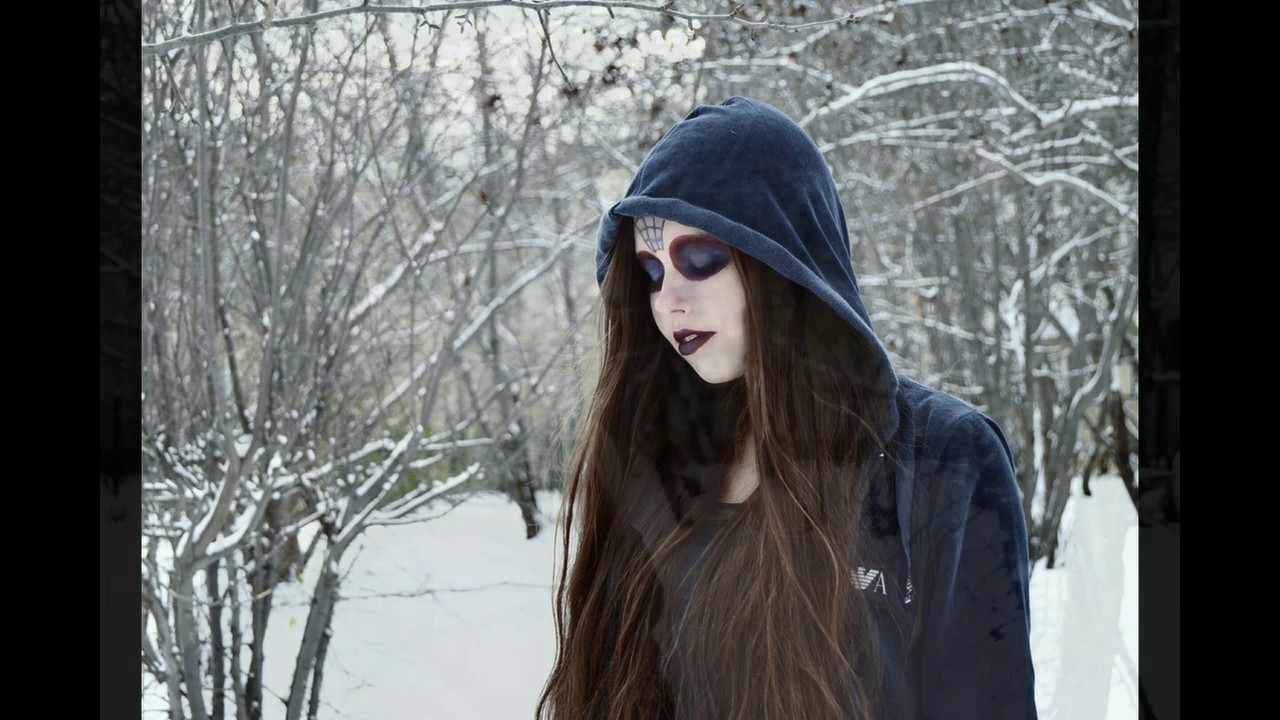 SKELETON. LONG HAIRED GIRL. Halloween 2016 - YouTube