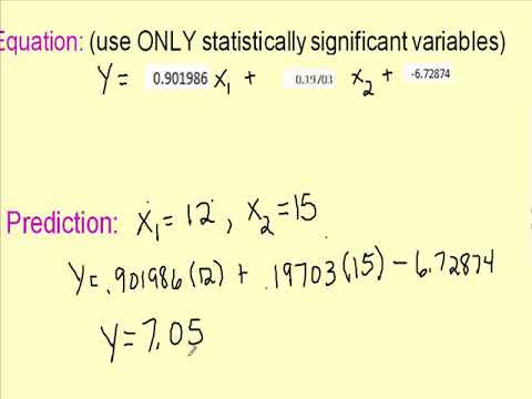 multiple linear regression - YouTube