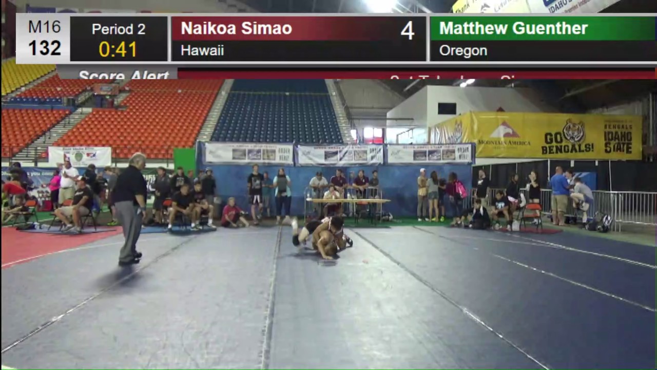 1207 Cadet 132 Naikoa Simao Hawaii vs Matthew Guenther Oregon ...