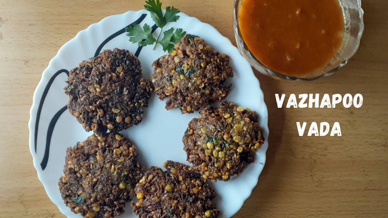 Vazhapoo Vada | Vazhachund Vada | Banana Blossom Vada - YouTube