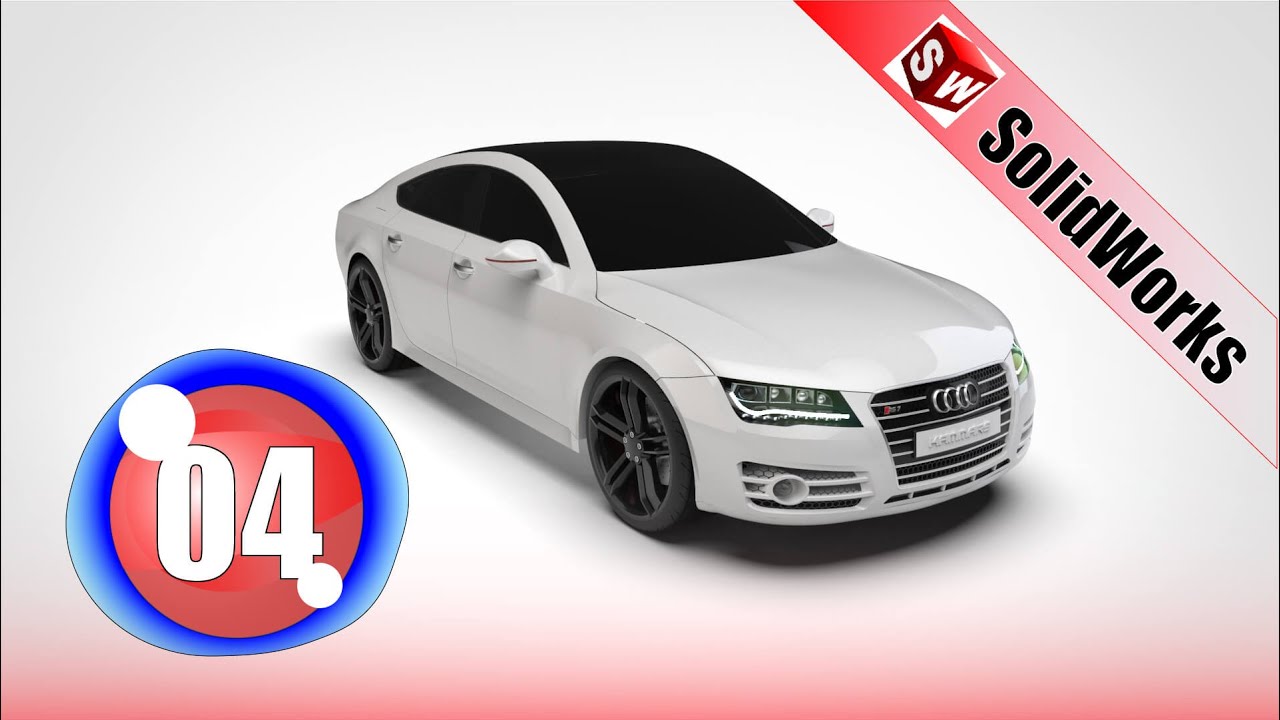 SolidWorks Modeling Audi RS 7 Episode 04 - YouTube