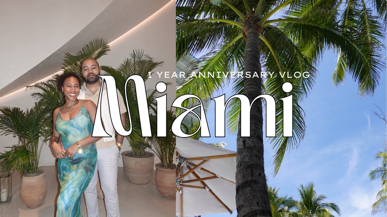 MIAMI TRAVEL VLOG: exploring miami, relaxation, and celebrating our 1 ...