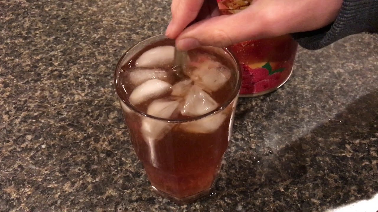 4c raspberry iced tea mix (review) - YouTube