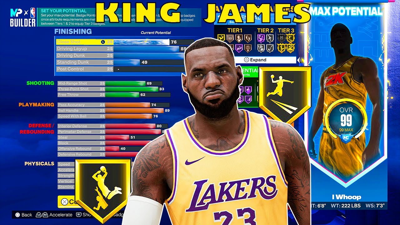 NBA2K23 Official Lebron James Build Next Gen (Do It ALL) - YouTube