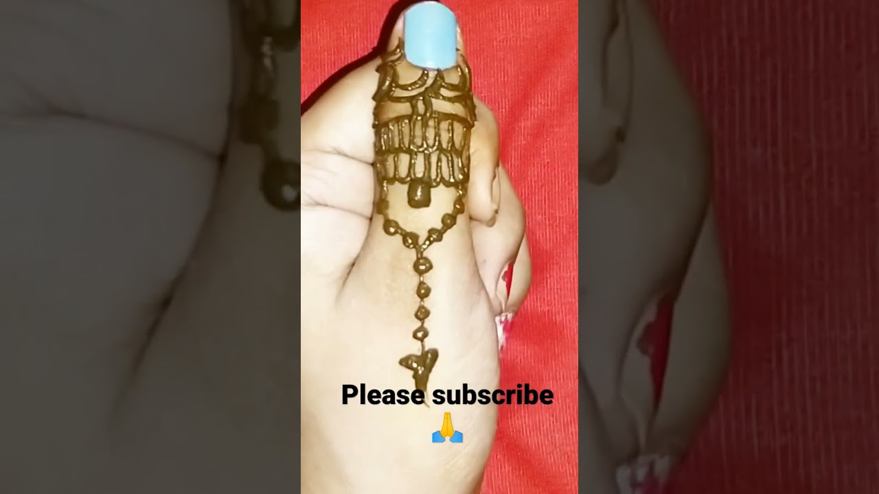 simple thump mehndi design #mehndiart #youtube #shorts - YouTube