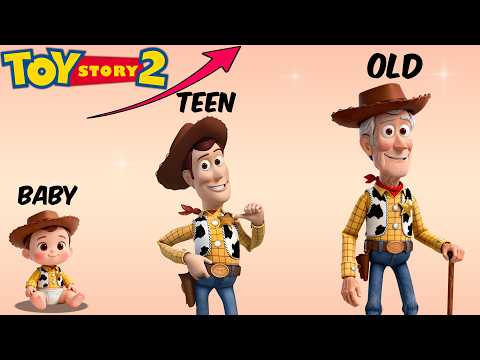 Toy Story 2 Movie Characters Growing Up Evolution!🤠🎥📈 | Buzz lightyear, Woody, Jessie