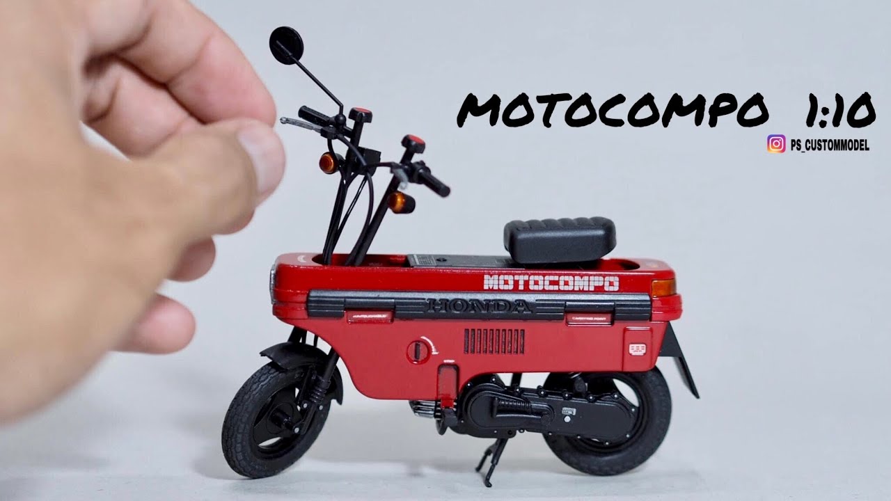 MOTOCOMPO 1/10 MODEL KIT NICHIMO JAPAN. - YouTube
