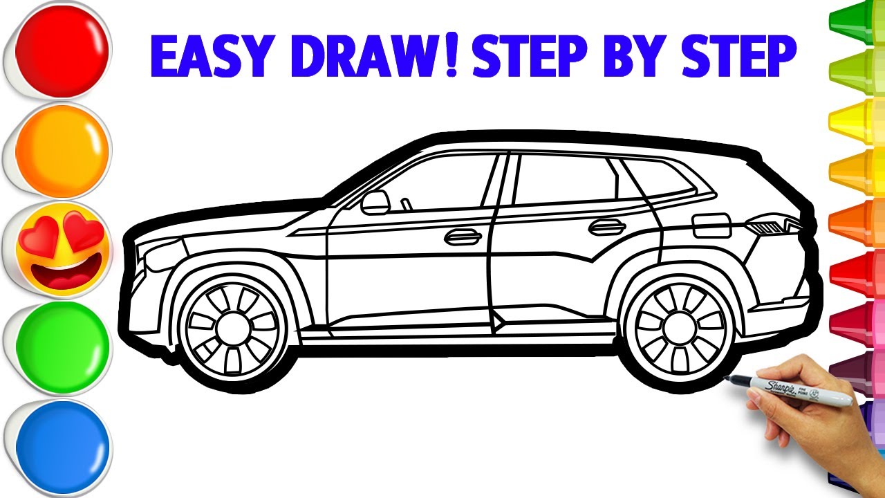 Easy Car Drawing! Learn to Draw a Car in 5 Minutes - YouTube