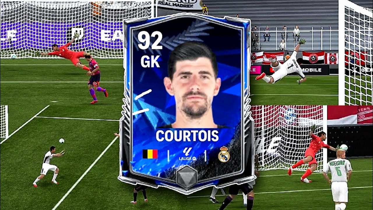 92 COURTOIS'S REVIEW WITH LEVEL 15 + RANK 2 || BEST GK IN REAL || FC ...