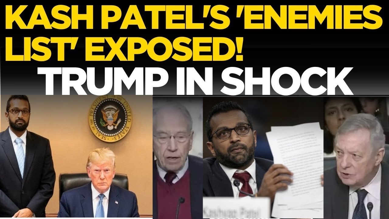 LIVE | Kash Patel Makes SHOCKING Revelation On His ‘Enemies List’ At ...