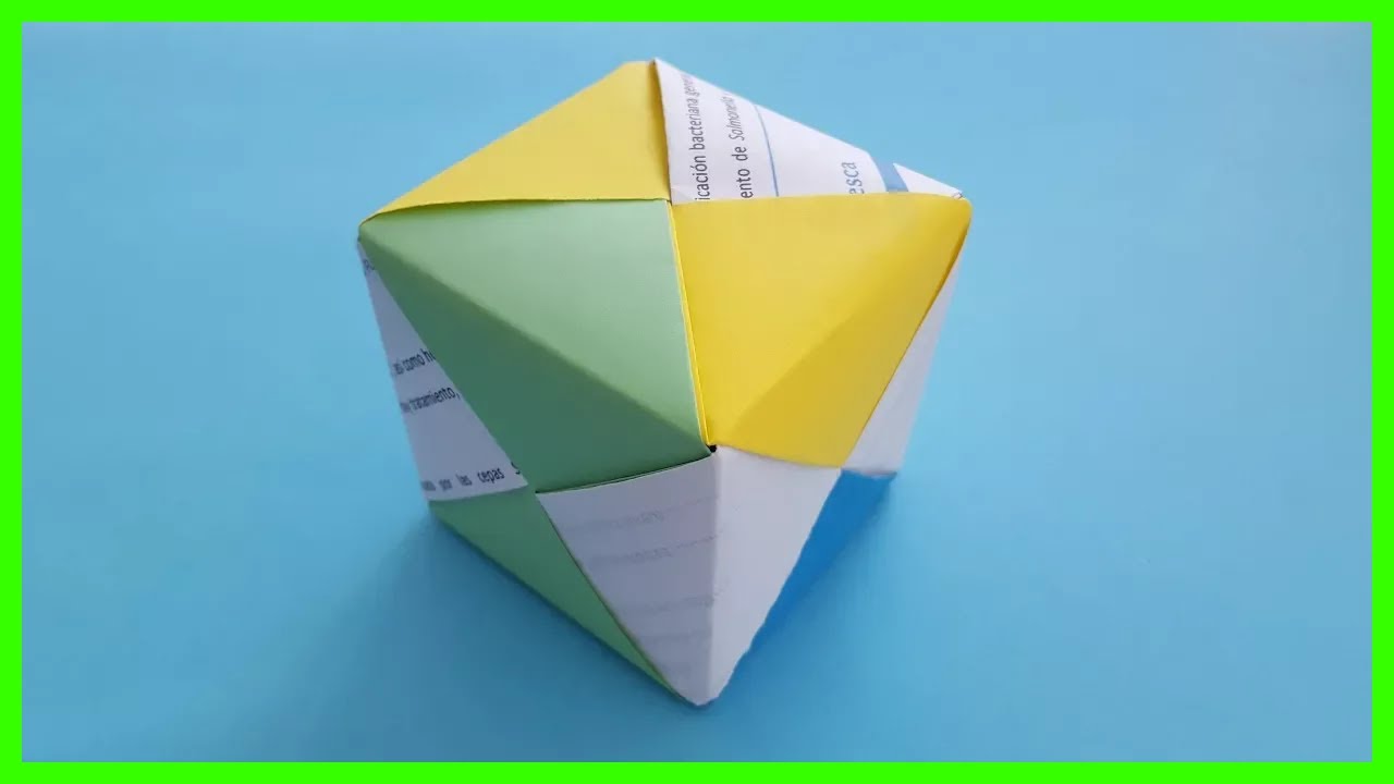 👉🏽 Cómo hacer un CUBO de papel Origami FÁCIL | Dado de 6 Caras🎲 - YouTube