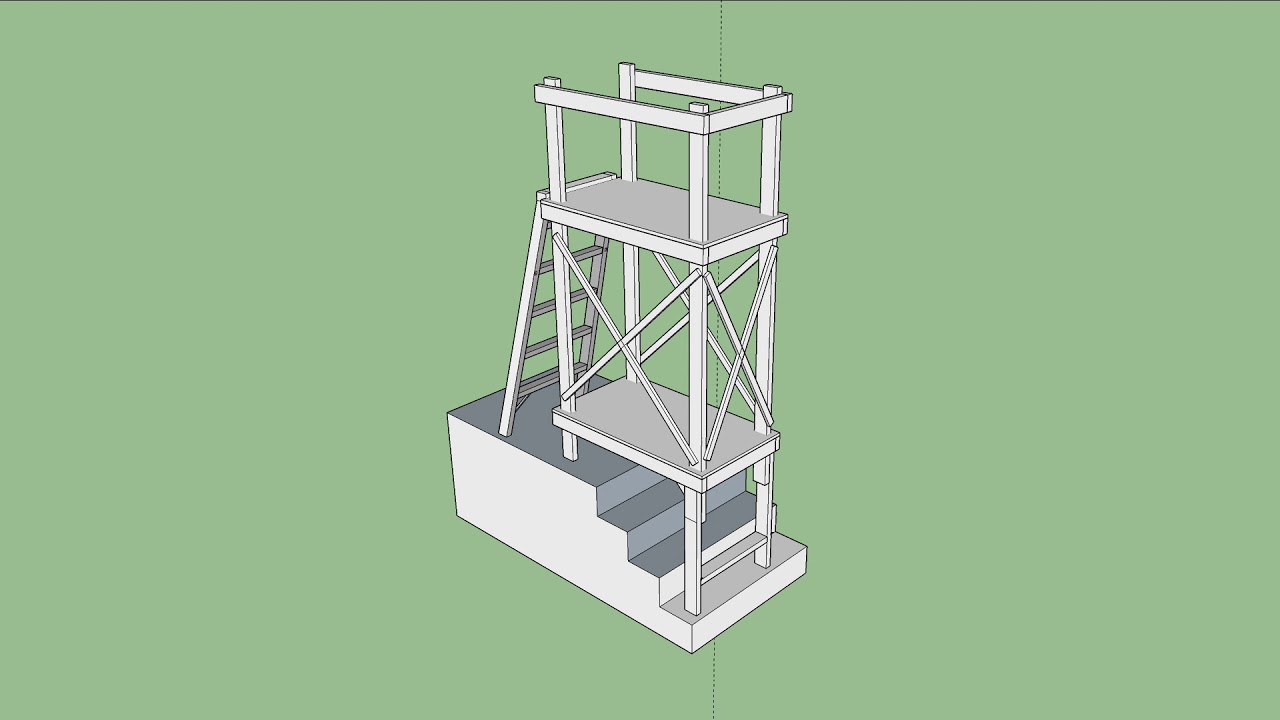 2x4 scaffolding - YouTube