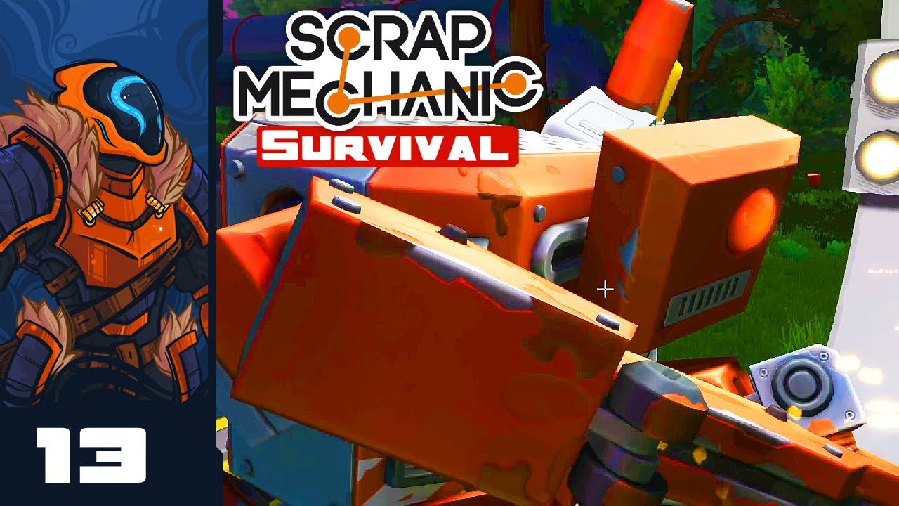 Red Robot Rampage! - Let's Play Scrap Mechanic: Survival Mode - Part 13 ...