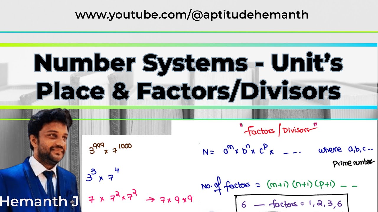 Number Systems - Units Place, Factors - YouTube