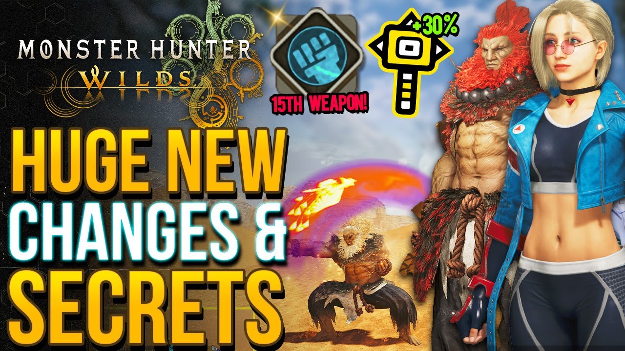 New 15th Weapon, Big Buffs & Lots of Secret Changes In Monster Hunter ...