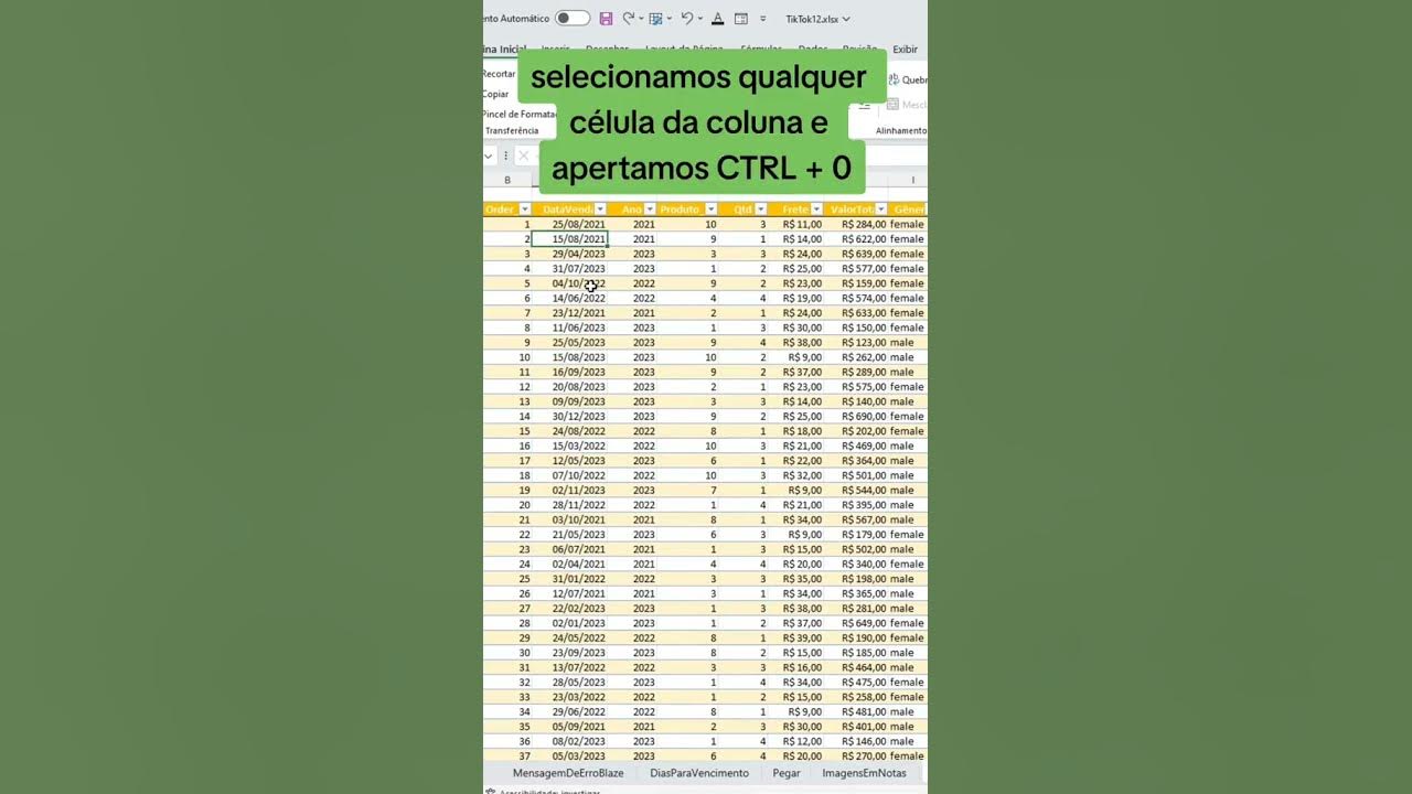 Exceldicas Excelbasico Excelbr Dicas Excel Datavisualization Microsoft Youtube