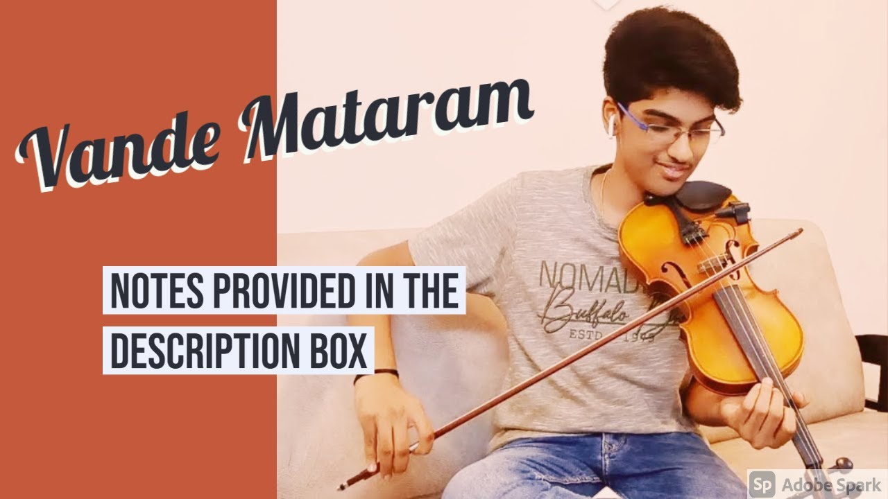 National Song | Vande Mataram on violin | Notes in the description box ...