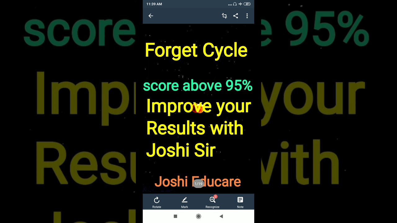 How to score 100/100 in school exam, Forget cycle - YouTube