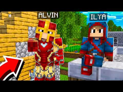 🤯ILYA VA ALVIN QISHLOQDA SUPER QAHRAMONLIK QILISHDIMI ? Minecraft uzbekcha