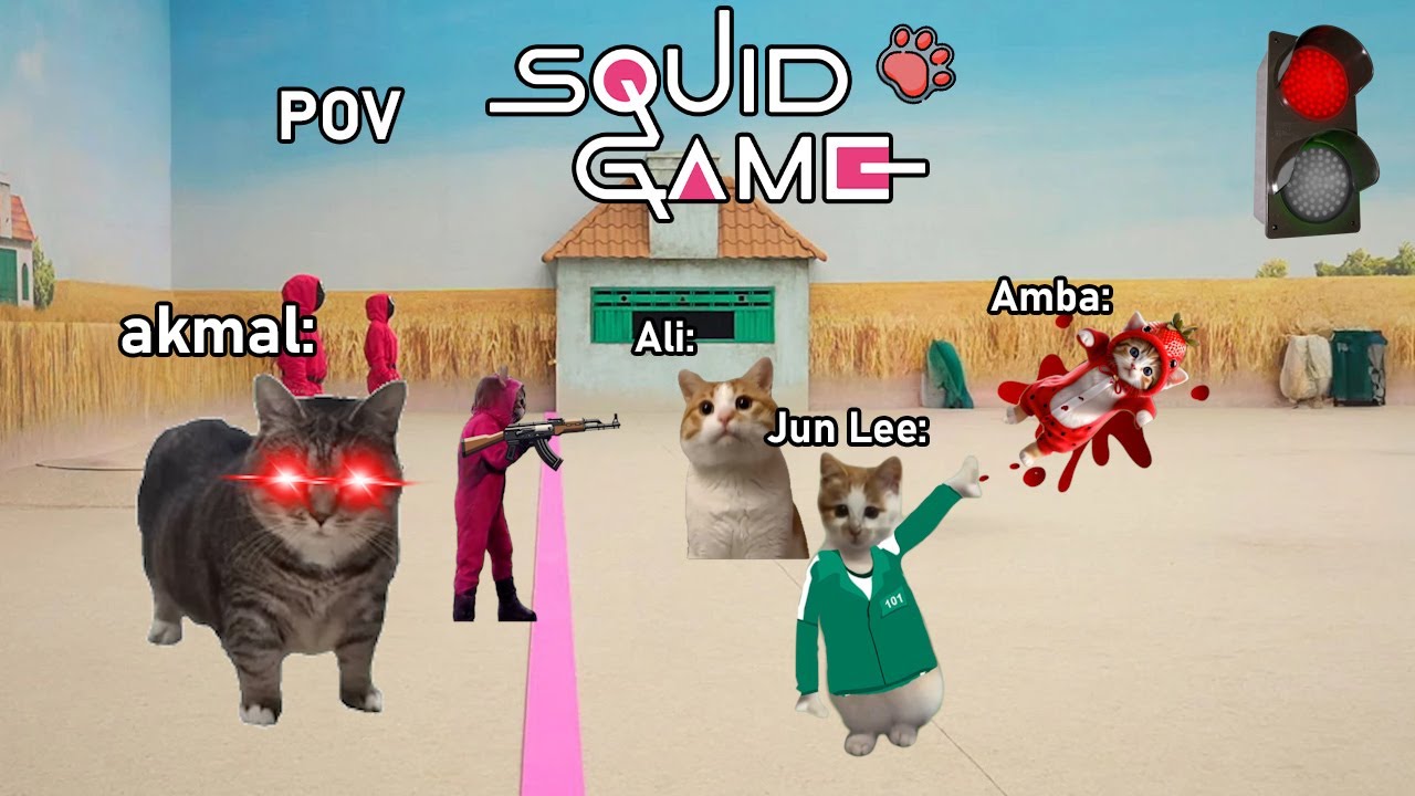 Pov : Kucing Main Squid Game | meme kucing 🤣 53 - YouTube