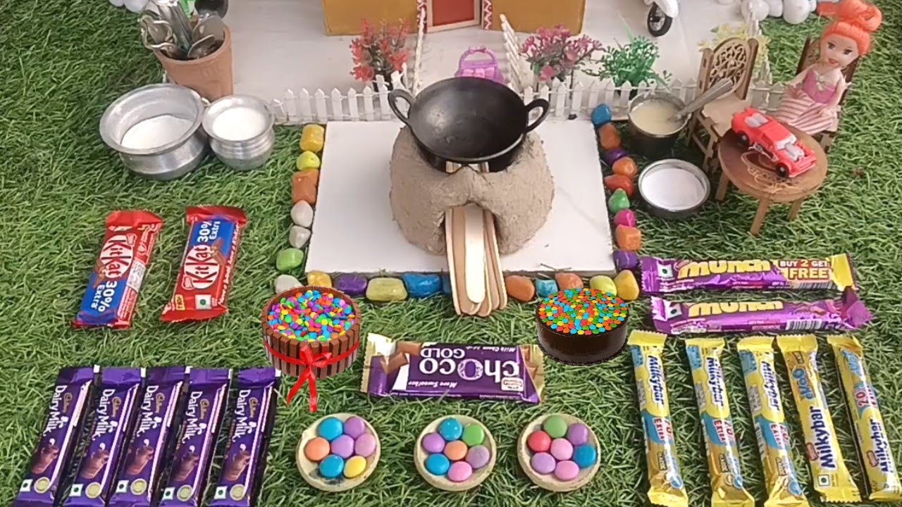 gems cake||miniature two James with dairy milk cake recipe||miniature ...