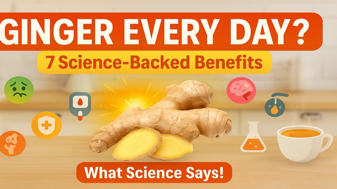 Ginger Every Day: 7 Science-Backed Benefits - YouTube