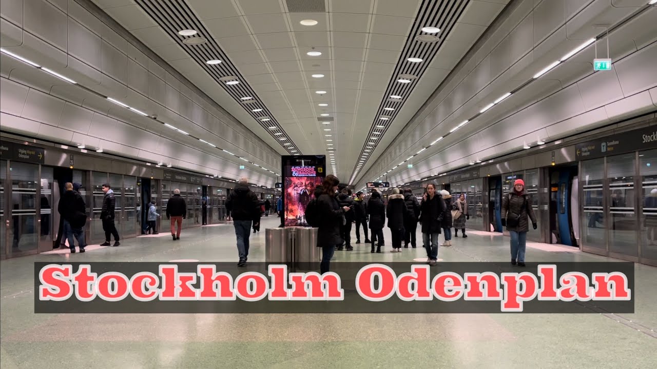 Stockholm Odenplan commuter station to Odenplan Metro station ...
