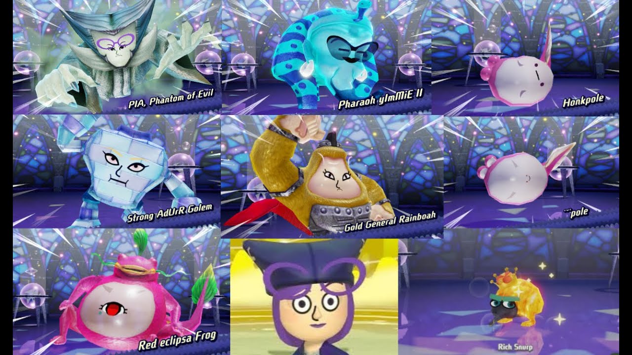 Miitopia Switch: All Skyscraper Boss Rush Bosses (File 3) - YouTube