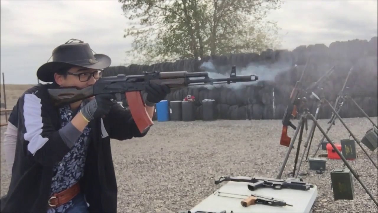 AK74 Full Auto Machine Gun 5.45 - Defensive Arms Academy - YouTube