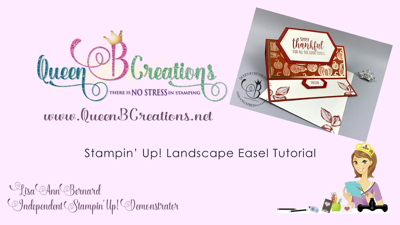 Stampin' Up! Landscape Easel Card Tutorial - YouTube