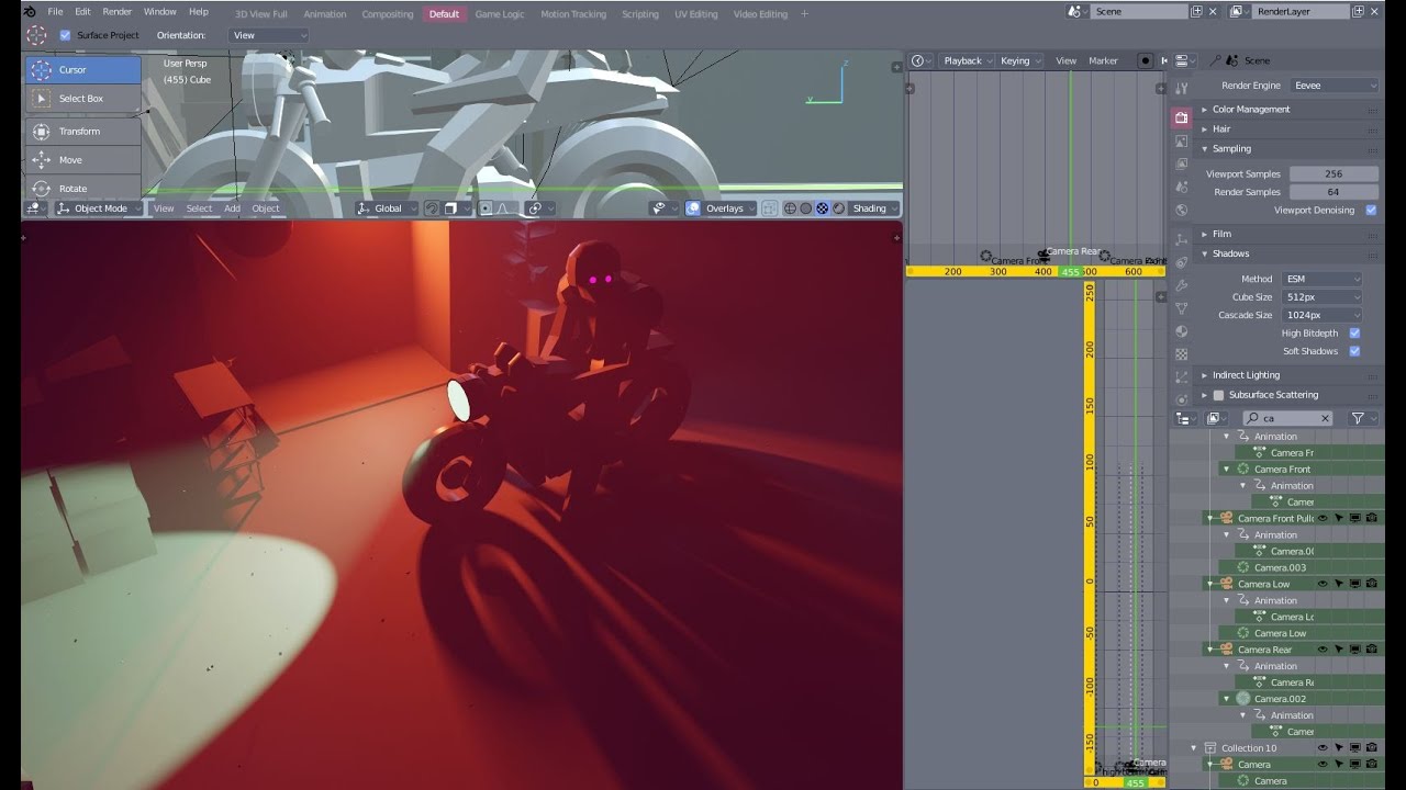 HEAVYPOLY Livestream | Soft Shadows in EEVEE! + Grease Pencil Tokyo - YouTube
