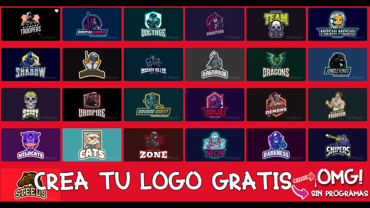 Como crear logos Gaming gratis y profesional |MUY FACIL| - YouTube
