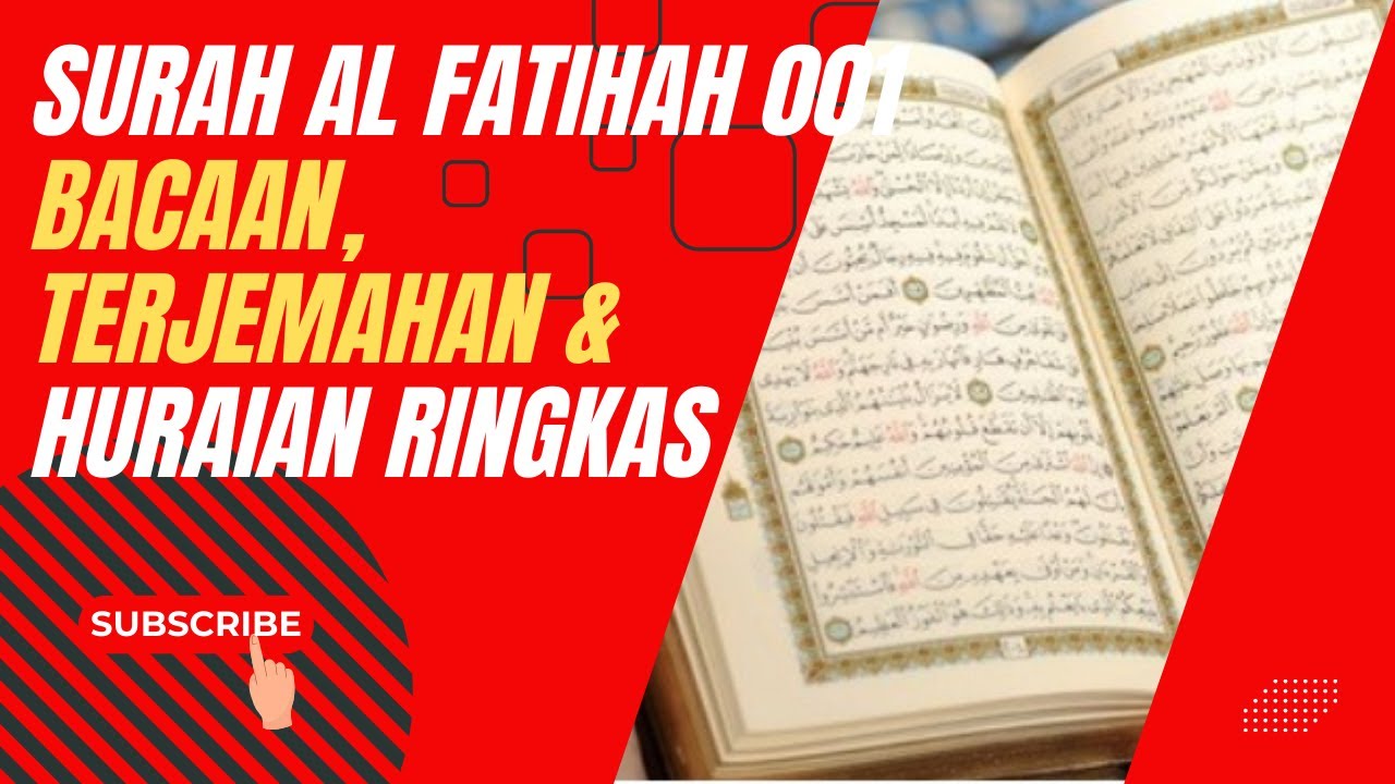 #186 Surah Al Fatihah | Bacaan, Terjemahan & Huraian Ringkas #alquran # ...