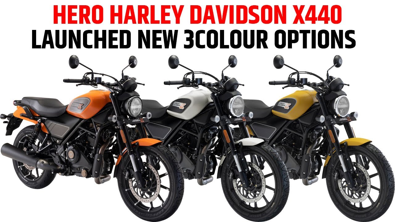 Hero Harley Davidson X440 New Colours Launched | Orange , White ...
