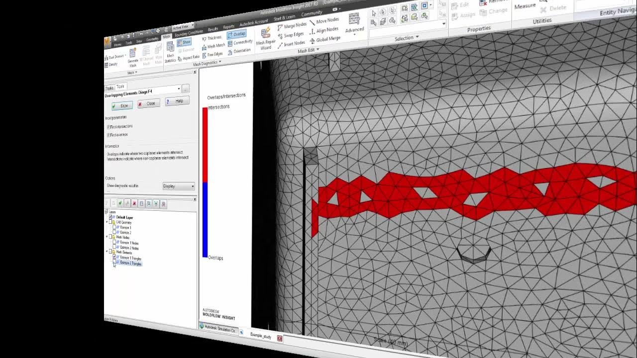 Moldflow Meshing Clean your model - YouTube