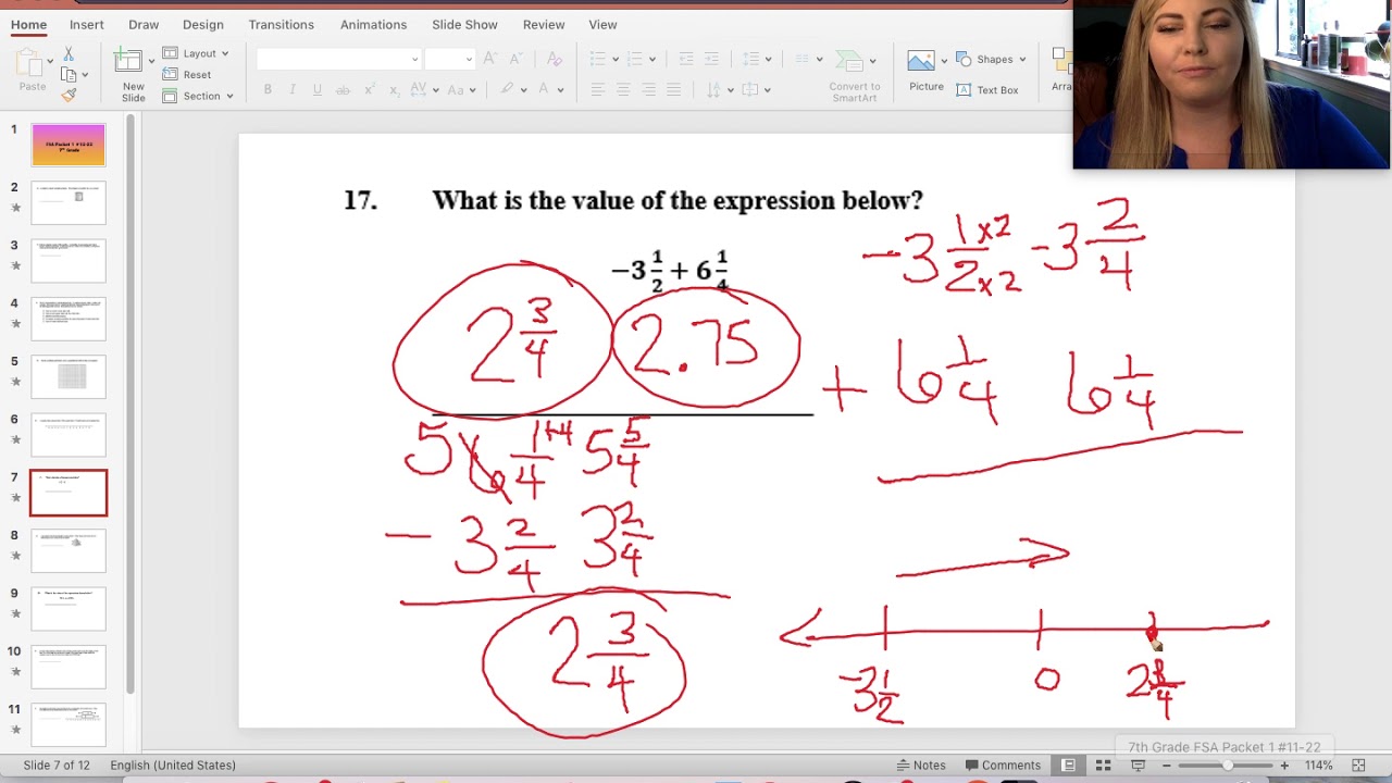 7th grade Regular Math Packet #1 12-22 - YouTube