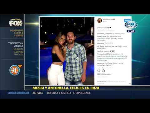 Messi y Antonella, felices en Ibiza